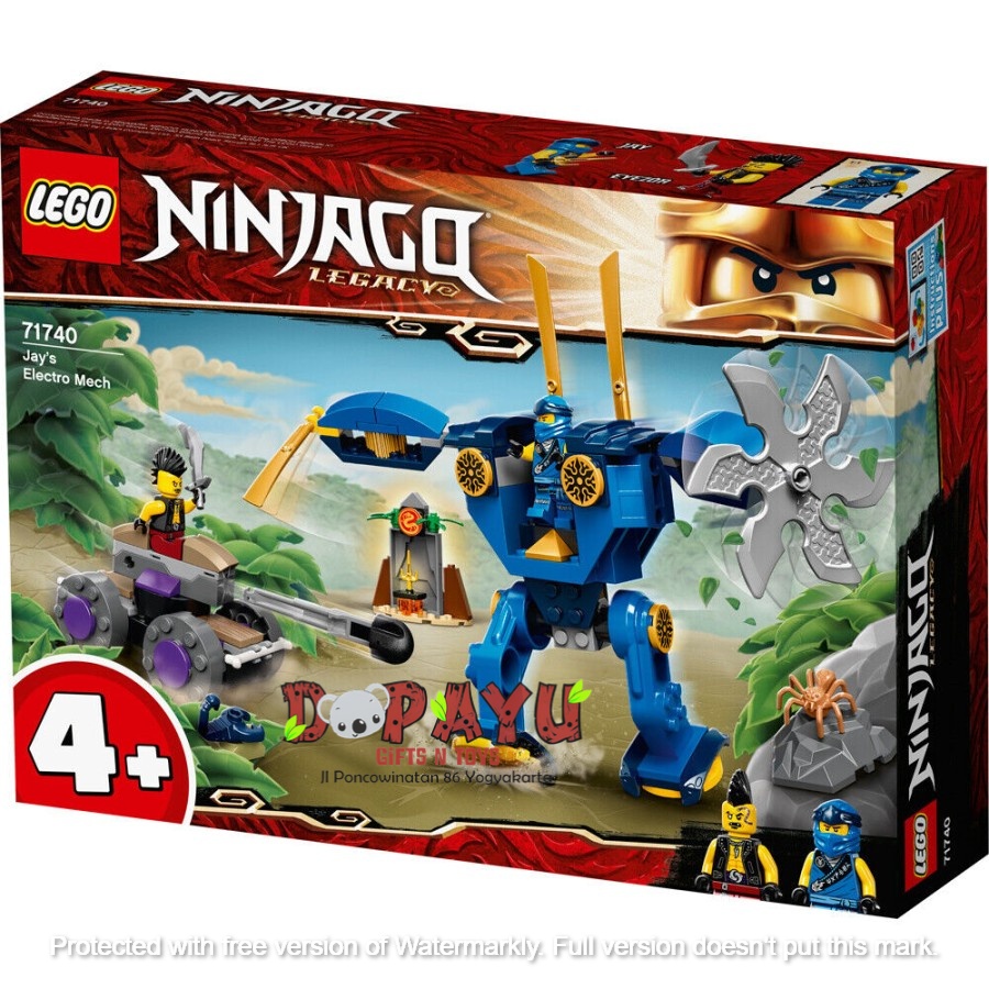 Jual LEGO 71740 NINJAGO JAY ELECTRO MECH mainan edukasi blocks | Shopee ...