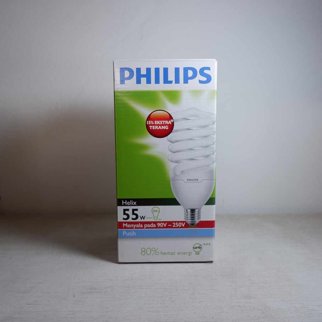 Jual Lampu Spiral Murah Philips Helix 55W | Shopee Indonesia
