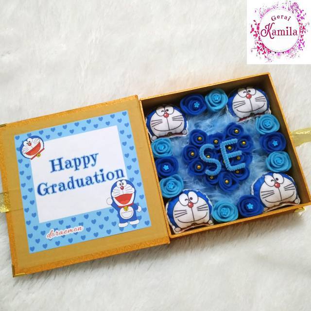 Jual Bloombox bunga mawar flanel boneka doraemon kado ultah wisuda ...