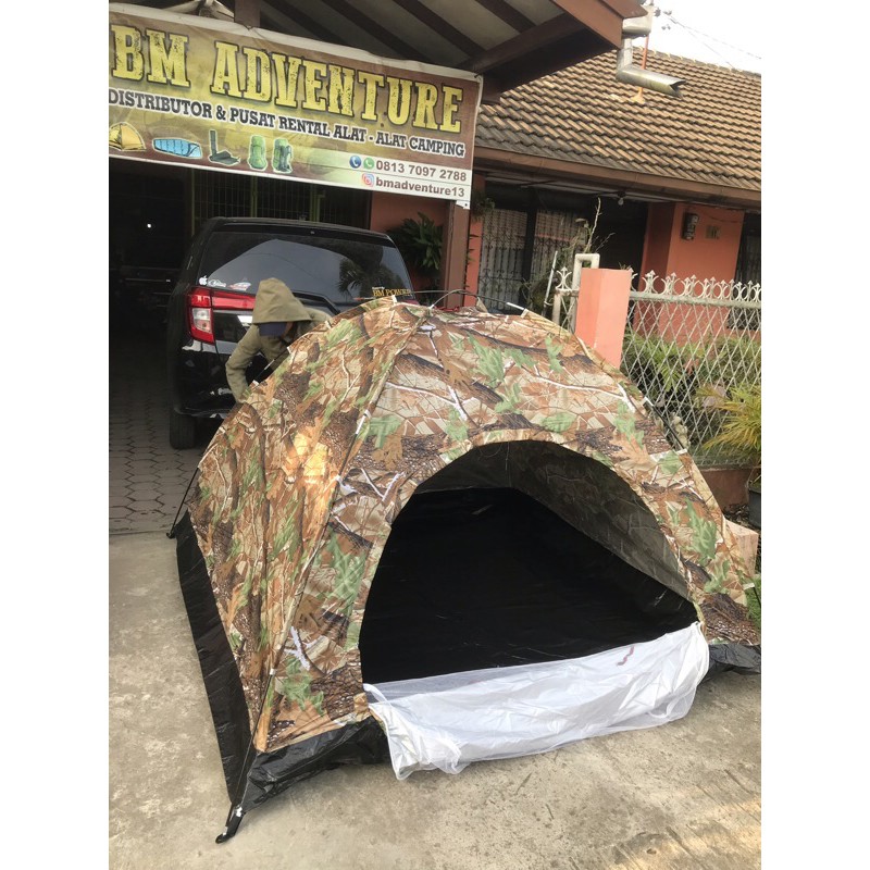Jual Tenda Camping kapasitas 4/5 orang motif camo loreng sudah ...