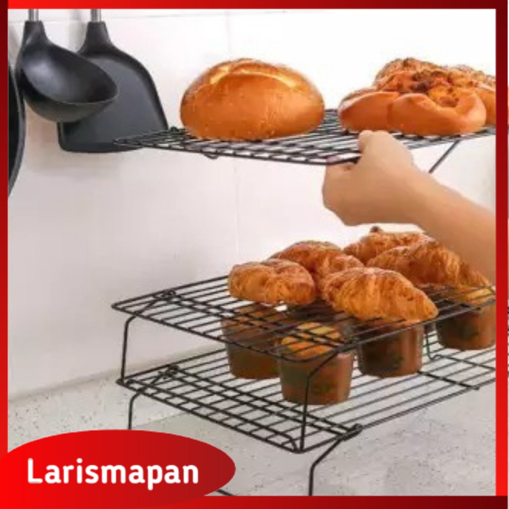 Jual Rak Pendingin Kue cake tingkat 3 susun cooling rack tier good ...