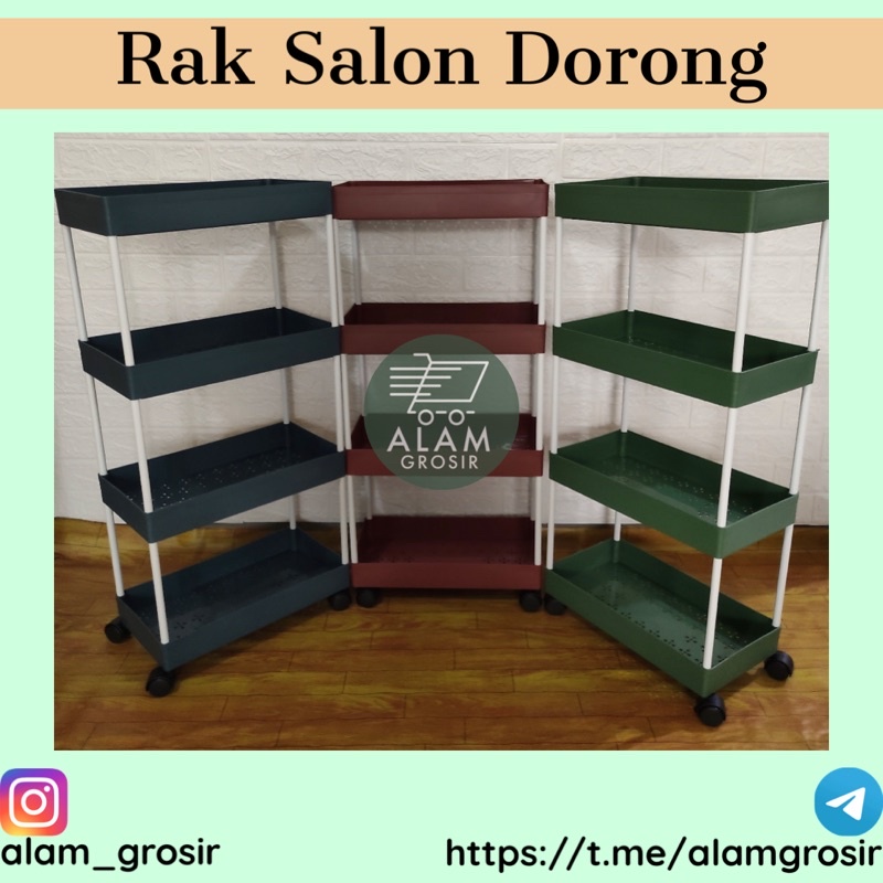 Jual Rak Salon Dorong / Rak Troli Dorong | Shopee Indonesia