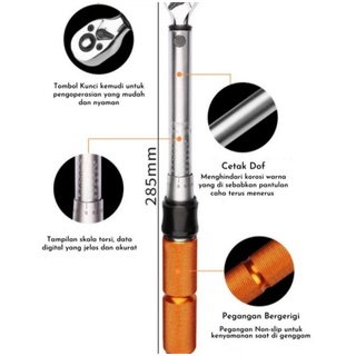 Jual Kunci Torsi 1 - 25nm Ratchet Torque Wrench Set Alat ukur Tekanan ...