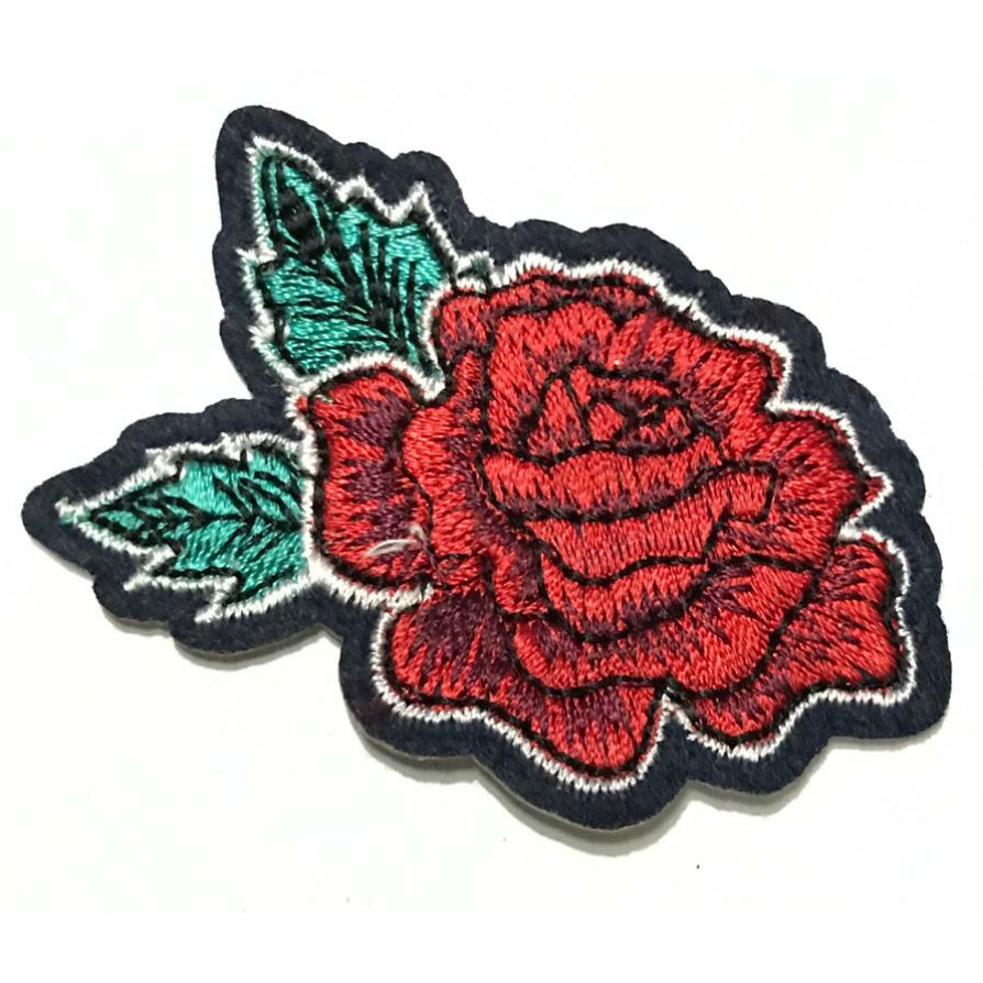 Jual PATCH ROSE FLOWER / EMBLEM BORDIR BUNGA MAWAR | Shopee Indonesia