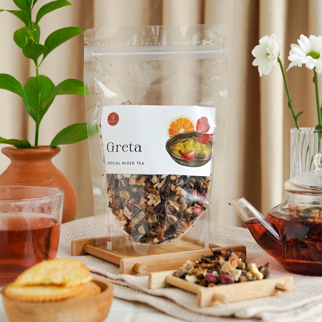 Jual Mamacia Treats Premium Blended Tea Greta / Rose Orange White Tea ...