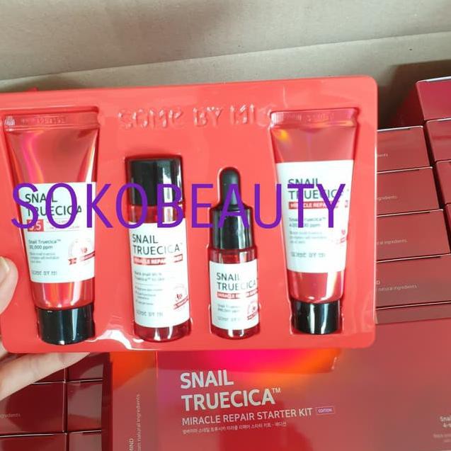 Jual N*E*W!!>>-257 SOMEBYMI Snail Truecica Miracle Repair TRAVEL SET ...