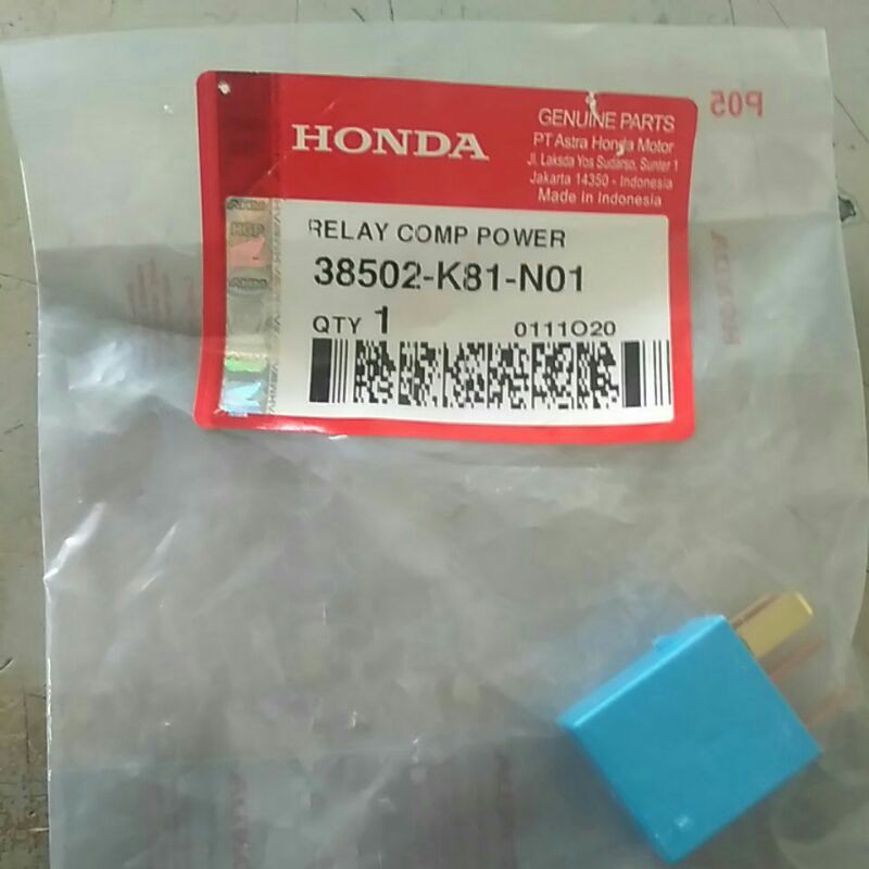 Jual RELAY COMP POWER/ RELAY PENGISIAN UNTUK BEAT ESP , SCOOPY ESP ...