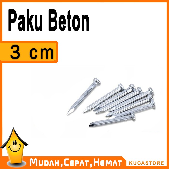Jual Paku Beton Putih Silver Panjang 3 cm | Shopee Indonesia