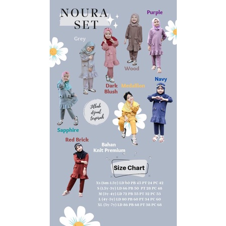 Jual One set Anak / Setcel anak / Noura Set (Tanpa Jilbab) | Shopee ...