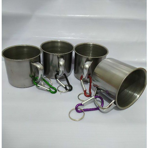 Jual mug stainless steel / mug pendaki / cangkir pendaki / cangkir ...