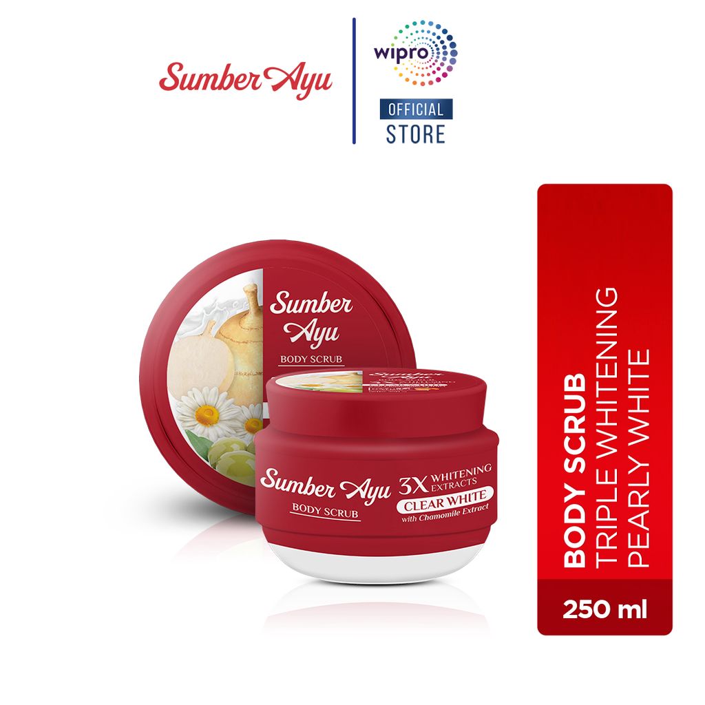 Jual Sumber Ayu Body Scrub 3X Whitening Extracts Clear White 250ml ...