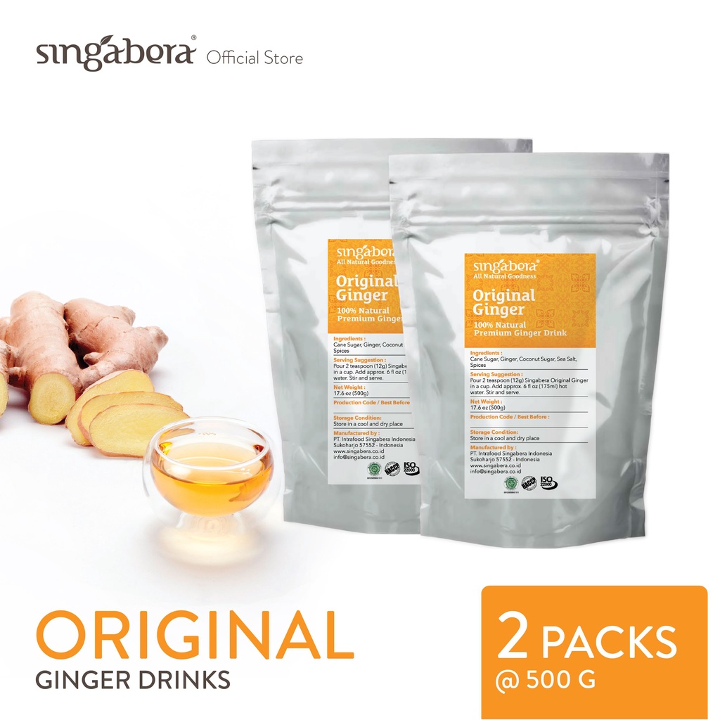Jual Singabera Original Ginger Premix (Jahe) - 2 pouch @ 500g | Shopee ...