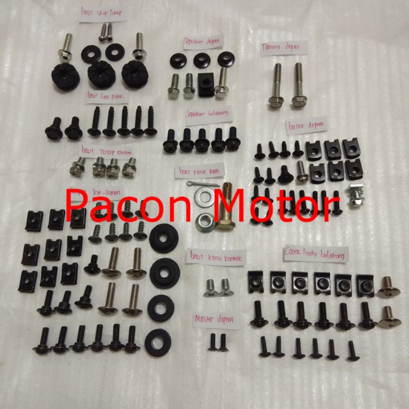 Jual baut lengkap full set motor karisma x dan tipe d | Shopee Indonesia