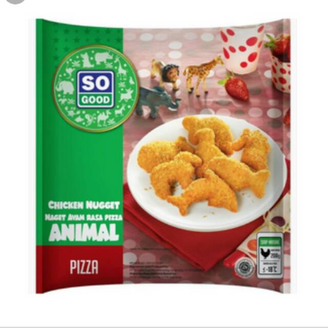 Jual So Good Chicken Nugget Animal Rasa Pizza 200 Gr | Shopee Indonesia