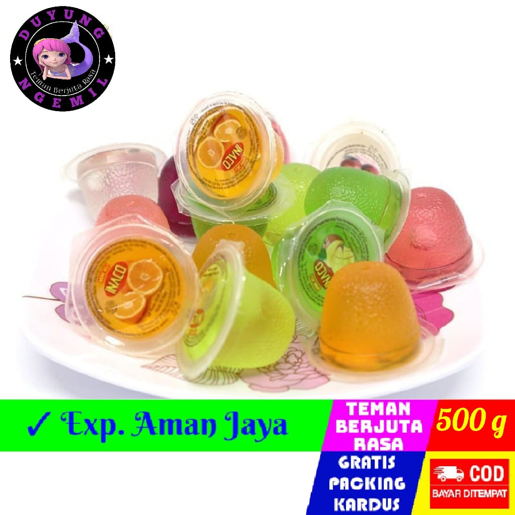 Jual [500g] Inaco Jelly Mini Rasa Buah-Buahan Segar / Ager Mini Inaco ...