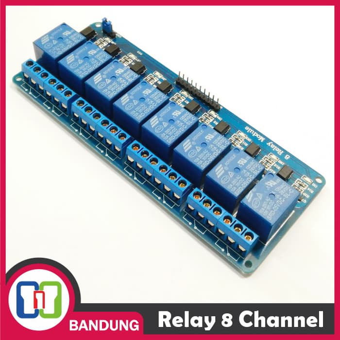 Jual RELAY 5V 8 CHANNEL OUTPUT 250VAC 30VDC 10A WITH OPTOCUPLER MODUL ...