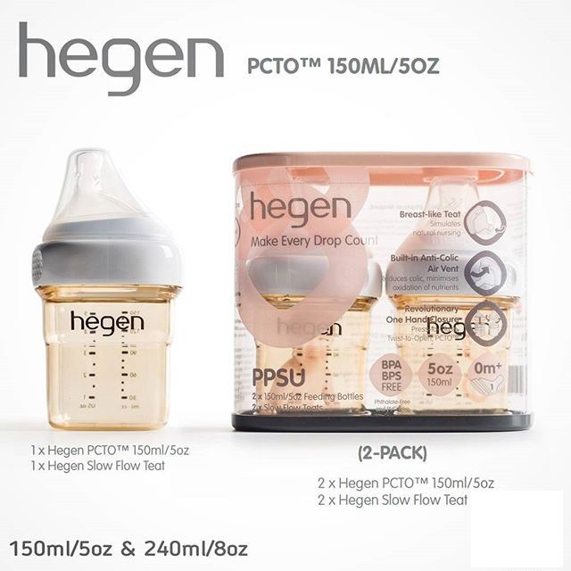 Jual Hegen PCTO Botol Susu PPSU 150ml - 240ml - 330ml / Feeding Bottle PPSU / Botol Susu Bayi ...
