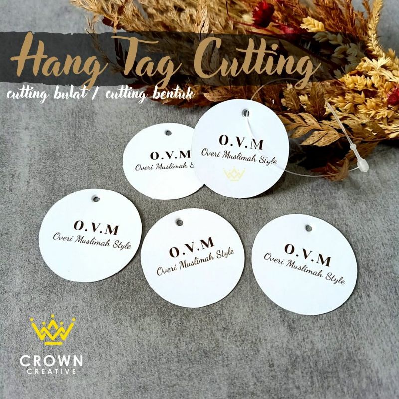 Jual HANG TAG CUTTING 5CM (BULAT/BENTUK) | Shopee Indonesia