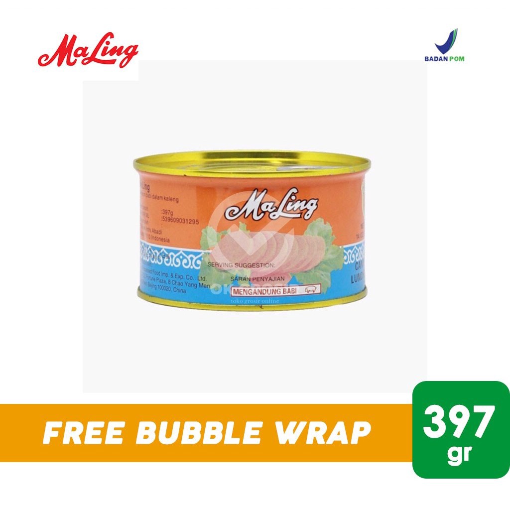 Jual Maling Pork Luncheon Meat / Ma Ling Daging Babi Kaleng (397 gr ...