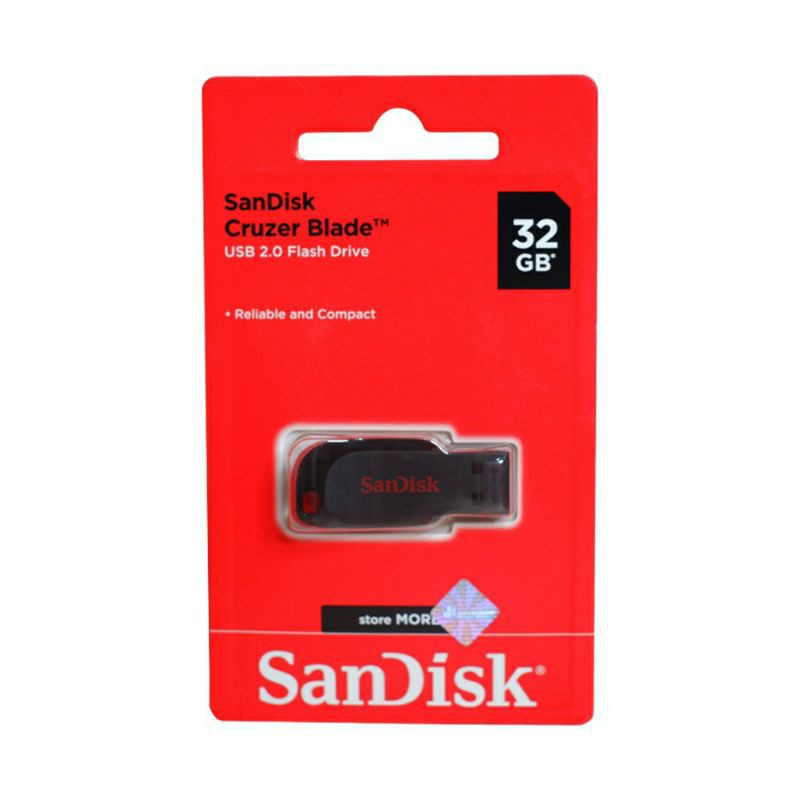 Jual SanDisk FlashDisk Flash Disk Cruzer Blade CZ50 USB Drive 32GB 32 ...