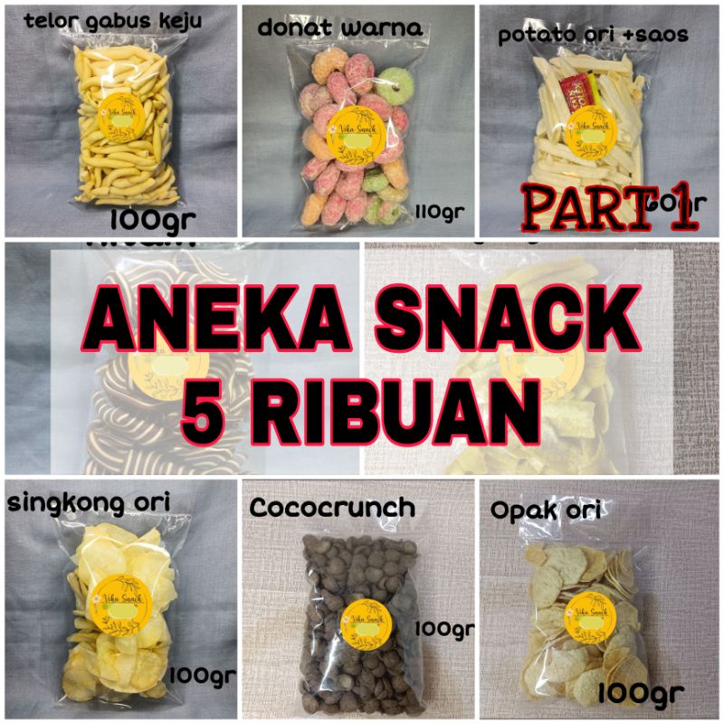 Jual (COD) Aneka Snack Serba 5000 / Cemilan 5 RIBUAN / Kue Kering ...