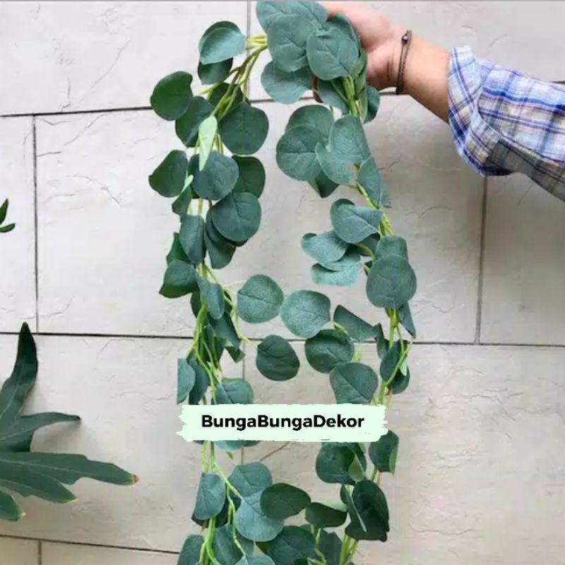 Jual Daun Rambat 2 Meter Eucalyptus Harland Hanging Artificial Flower ...