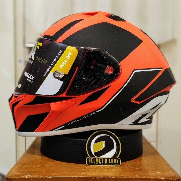 Jual Airoh Valor Wings Orange Matt Helm Full Face | Shopee Indonesia