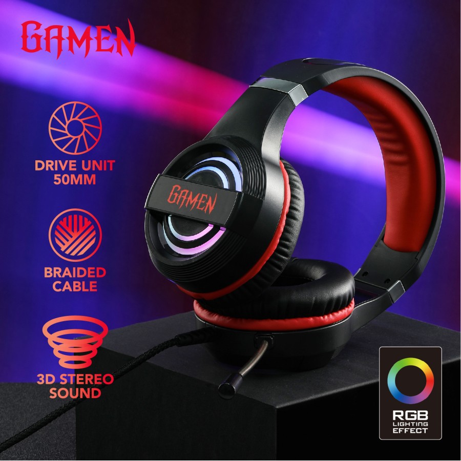 Jual Gamen Headset GH1100 PRO RGB Lighting Effects Anti-violence ...