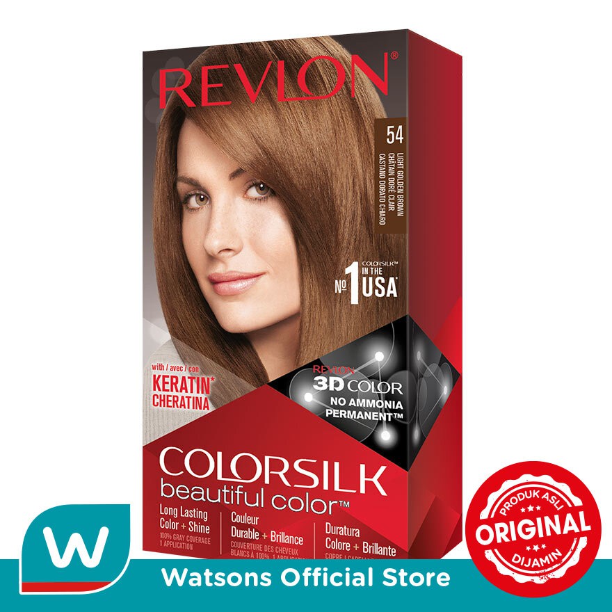 Jual Revlon Colorsilk Beautiful Color (Hair Color) Light Golden Brown ...