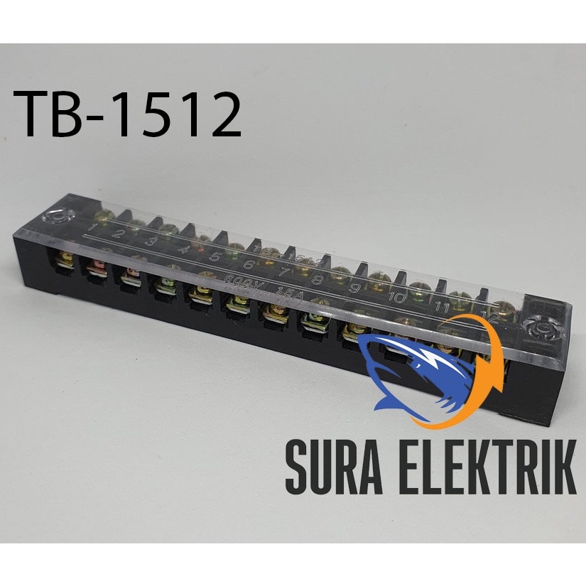 Jual Terminal Block TB-1512 12 Pole 15A | Shopee Indonesia