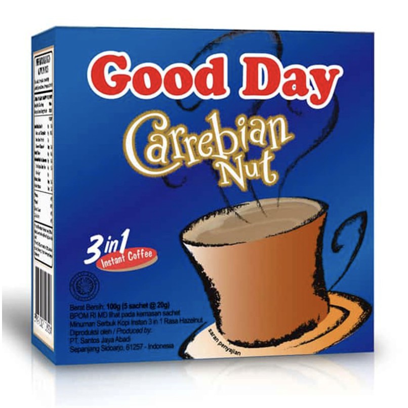 Jual Kopi Good Day 3 In 1 Instant Coffee Kemasan Box Isi 5 Sachet 100gr ...