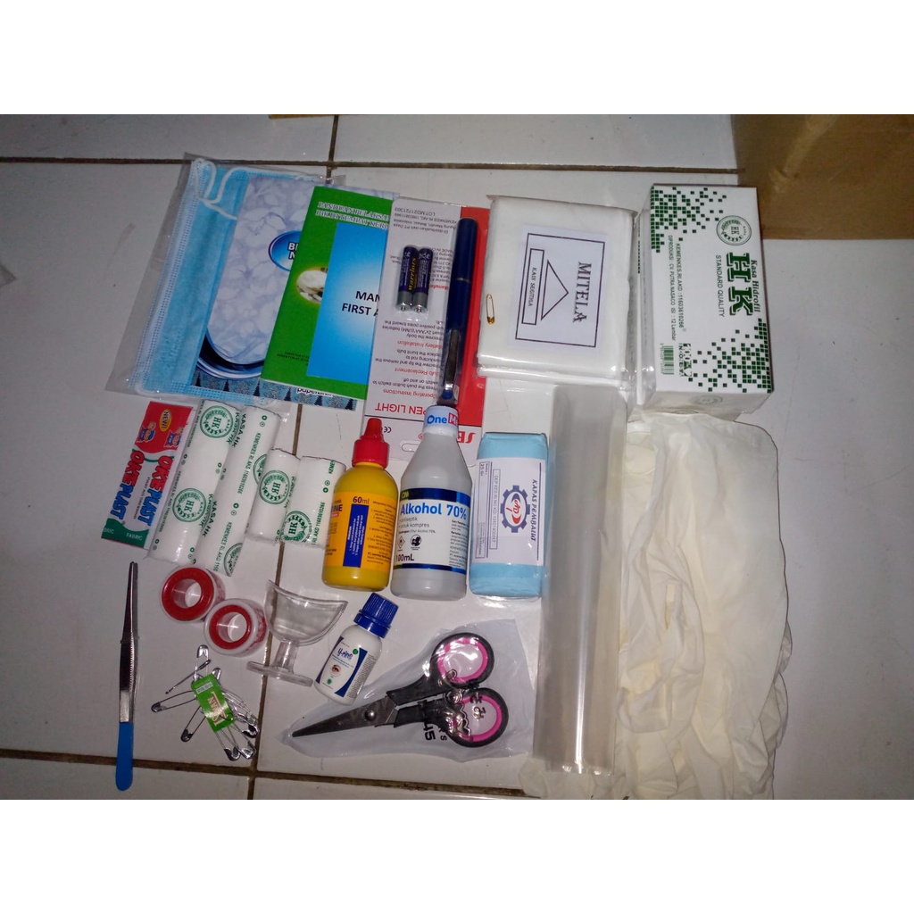 Jual Isi Kotak Obat P3K Type A / isi p3k depnaker | Shopee Indonesia