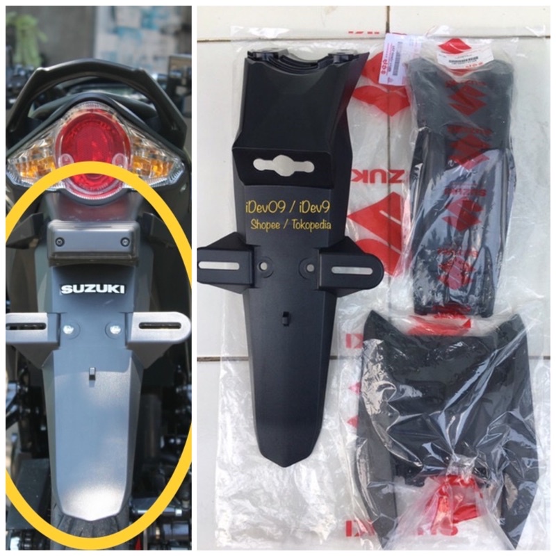 Jual Spakbor Belakang Satria Fu Injeksi Satu Set Rear Fender Raider Fi ...