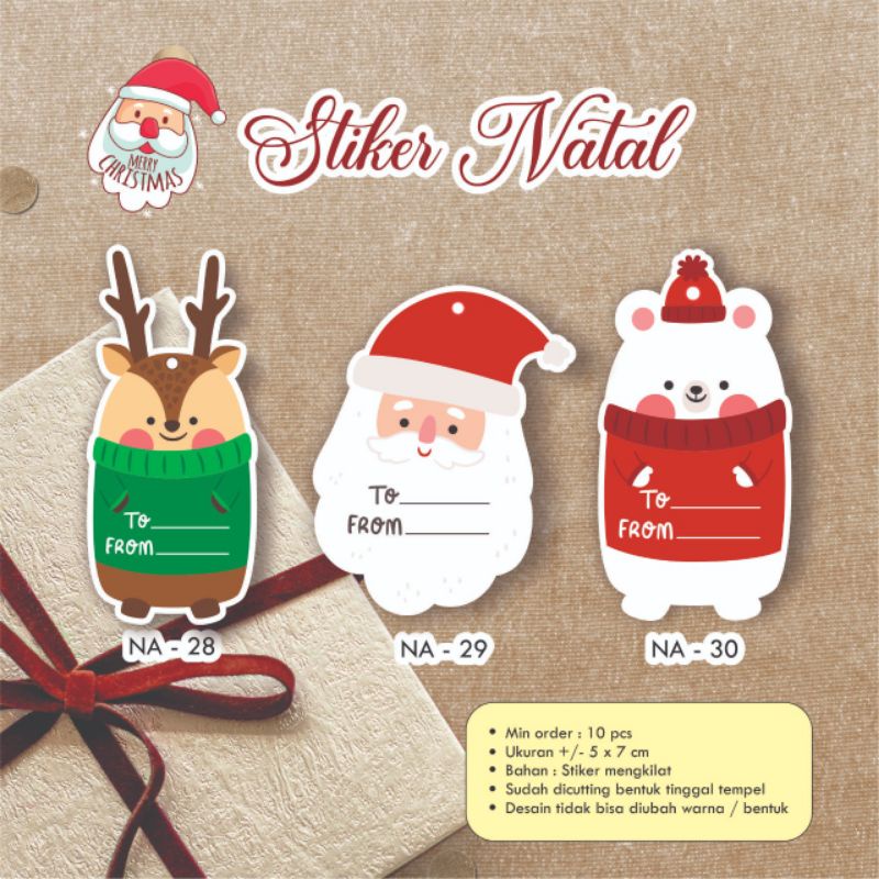 Jual Stiker / Label Natal / Xmas / Christmas | Shopee Indonesia