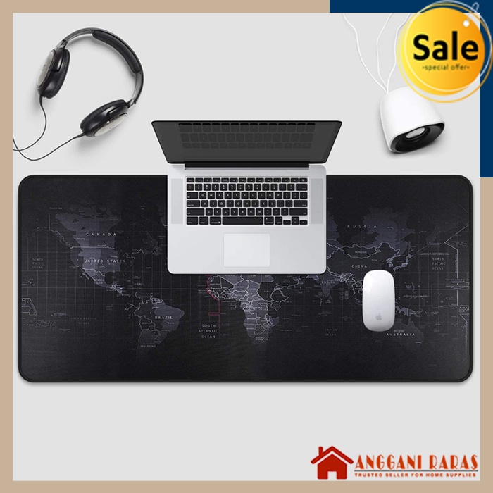 Jual Mouse Pad XL Mouse Pad Gaming Besar Pola Peta Dunia World Map ...