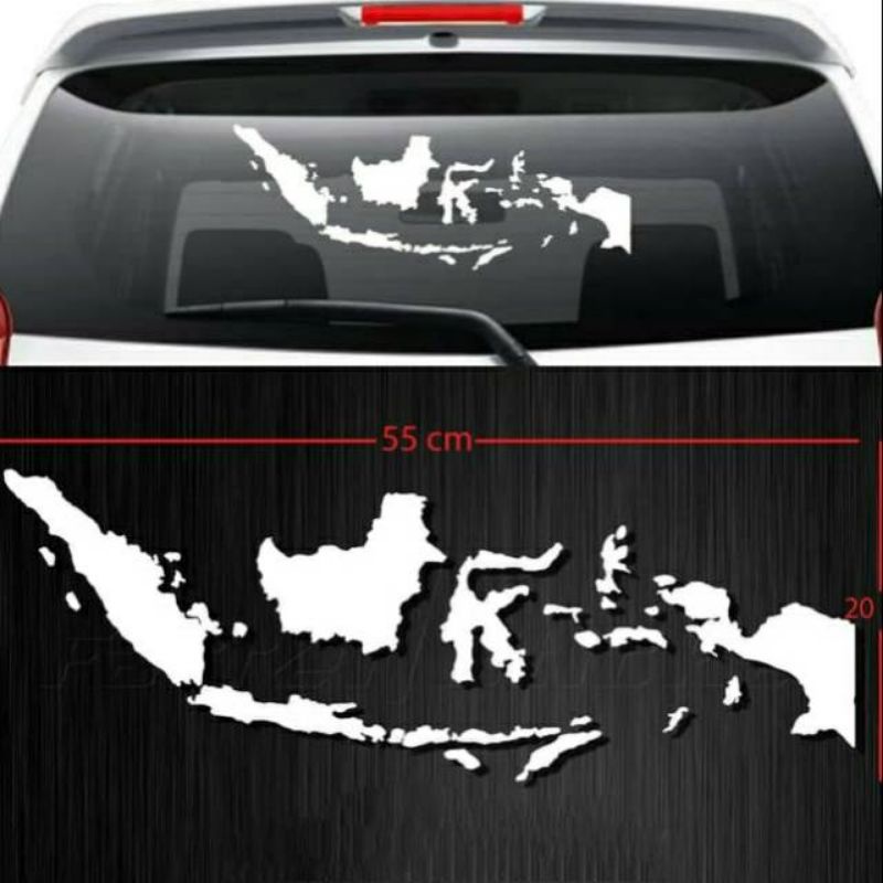 Jual STICKER CUTTING PETA STICKER MOBIL PETA INDONESIA | Shopee Indonesia