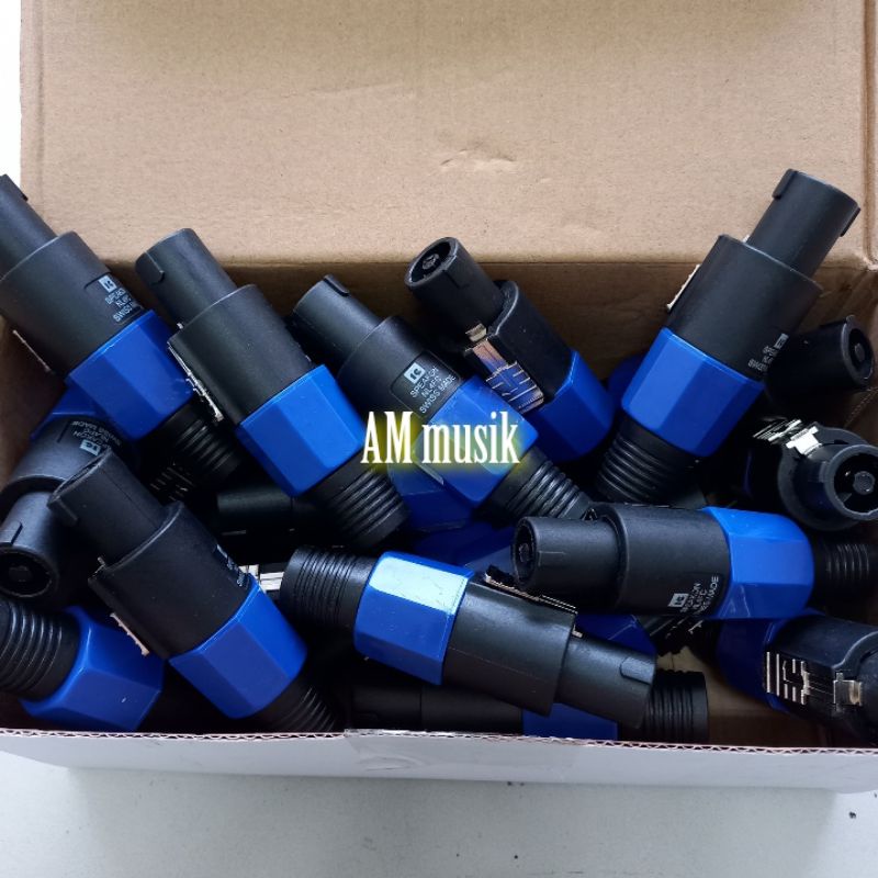 Jual JACK SPIKON 4 PIN WARNA BIRU KULITAS BAGUS | Shopee Indonesia