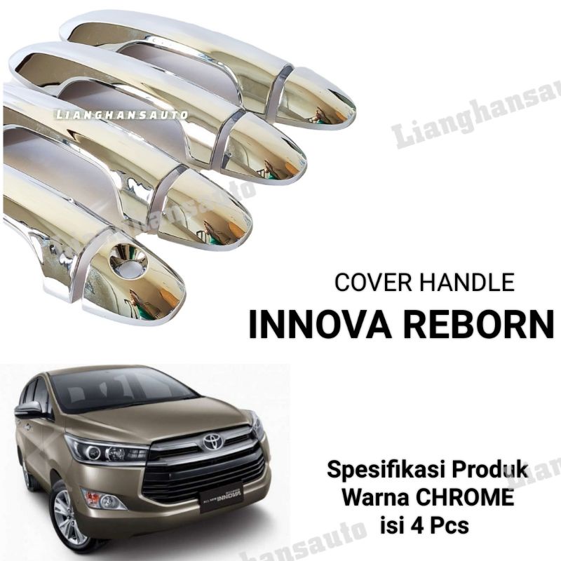 Jual COVER HANDLE INNOVA REBORN 2016-2022 HITAM CROME | Shopee Indonesia