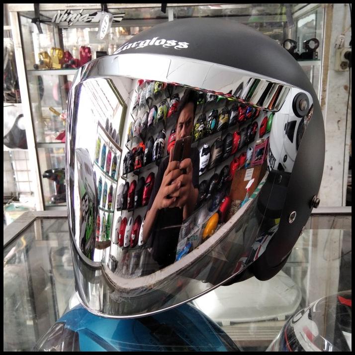Jual Helm Cargloss Cf Paket Visor Snail Iridium Flat | Shopee Indonesia