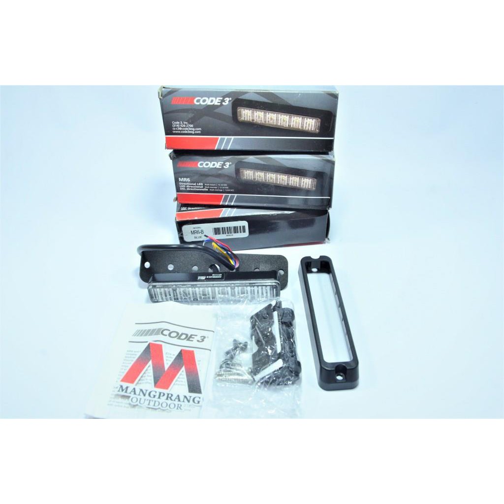 Jual LED Strobe CODE 3 MR6 LED 12 Flashing Patterns | Shopee Indonesia