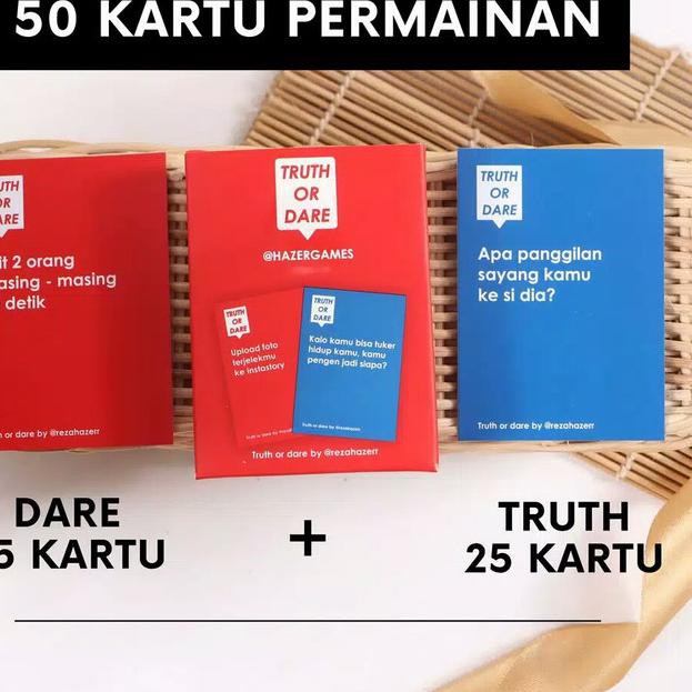 Jual Kartu Truth Or Dare By Hazergames Kartu Main Games TOD edisi 1-6 - Edisi 1 | Shopee Indonesia