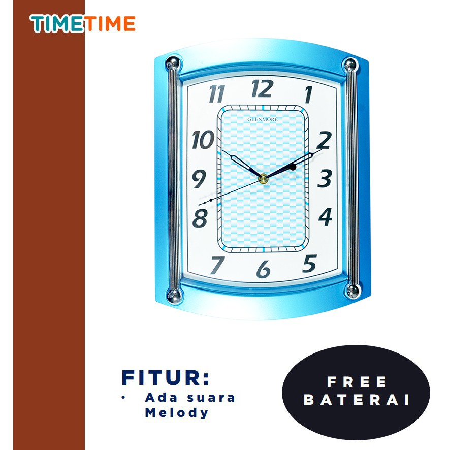 Jual Jam Dinding Bunyi Tiap Jam Suara Melody Minimalis Elegan Desain ...