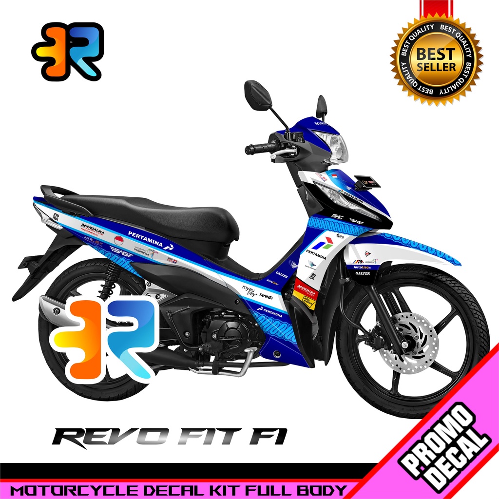 Jual Decal Motor Revo Fit FI Desain Mandalika Sticker Full Body ...
