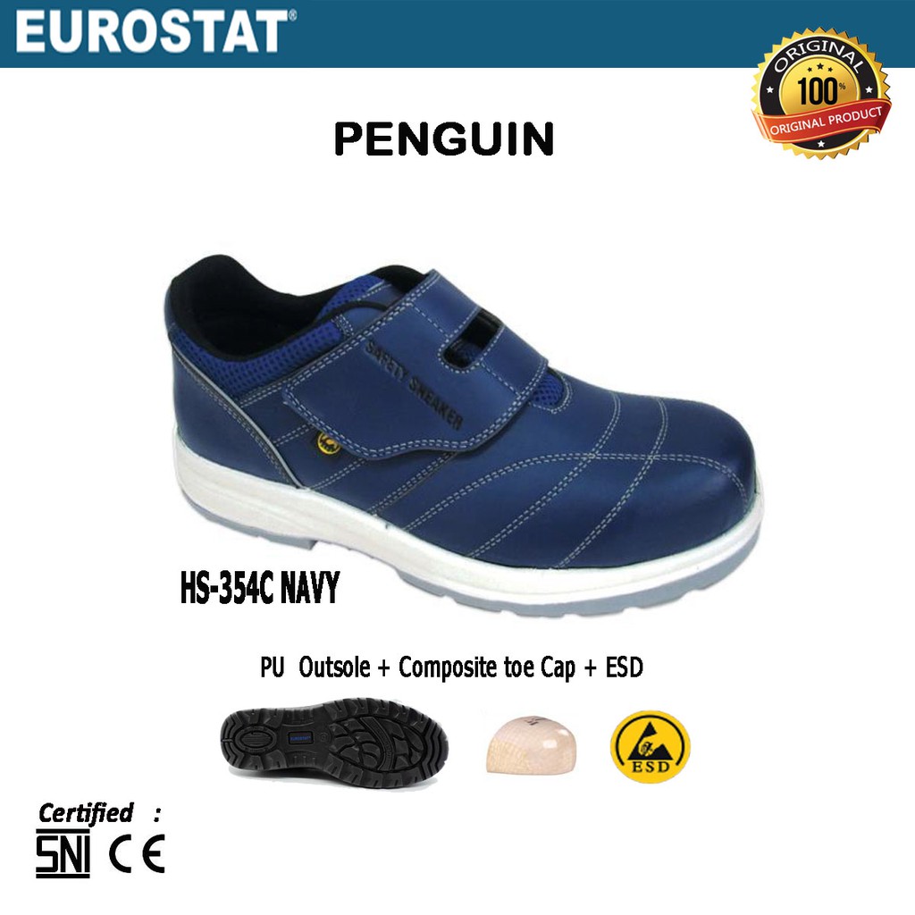 Jual Sepatu safety EUROSTAT PENGUIN Original / Safety shoes EUROSTAT ...
