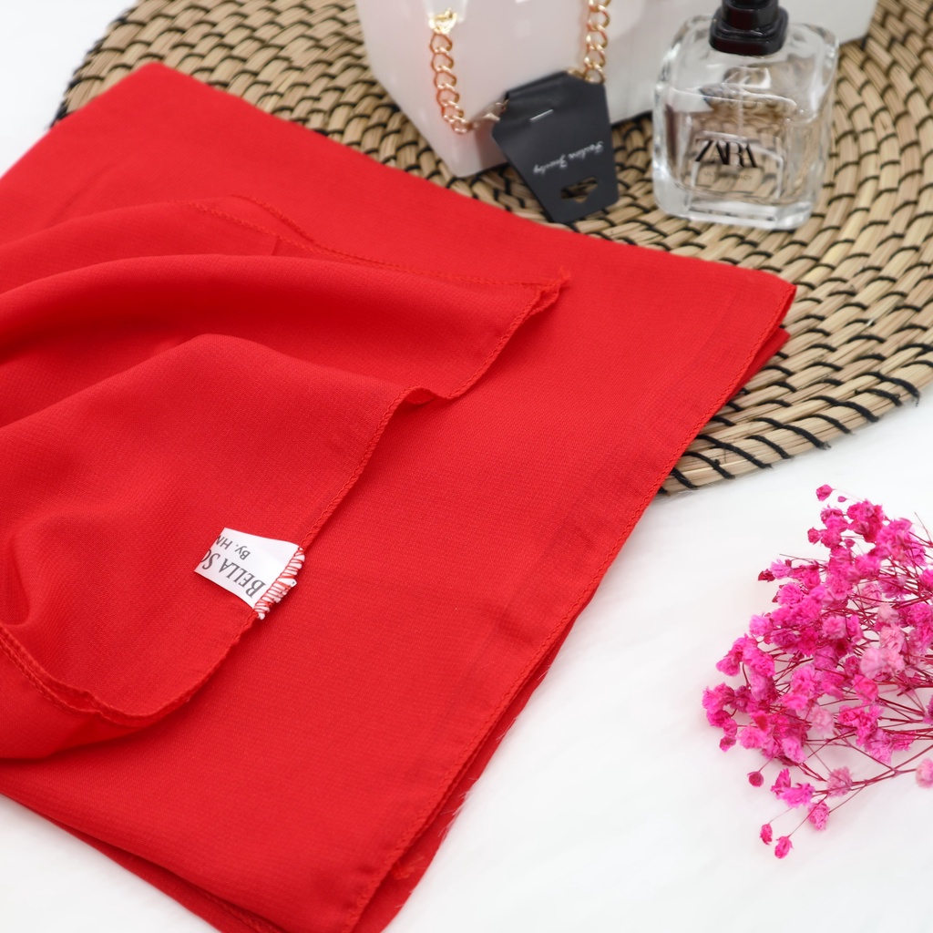 Jual Fashion Official Hijab segi 4 bella square bahan doble icon 115 x ...