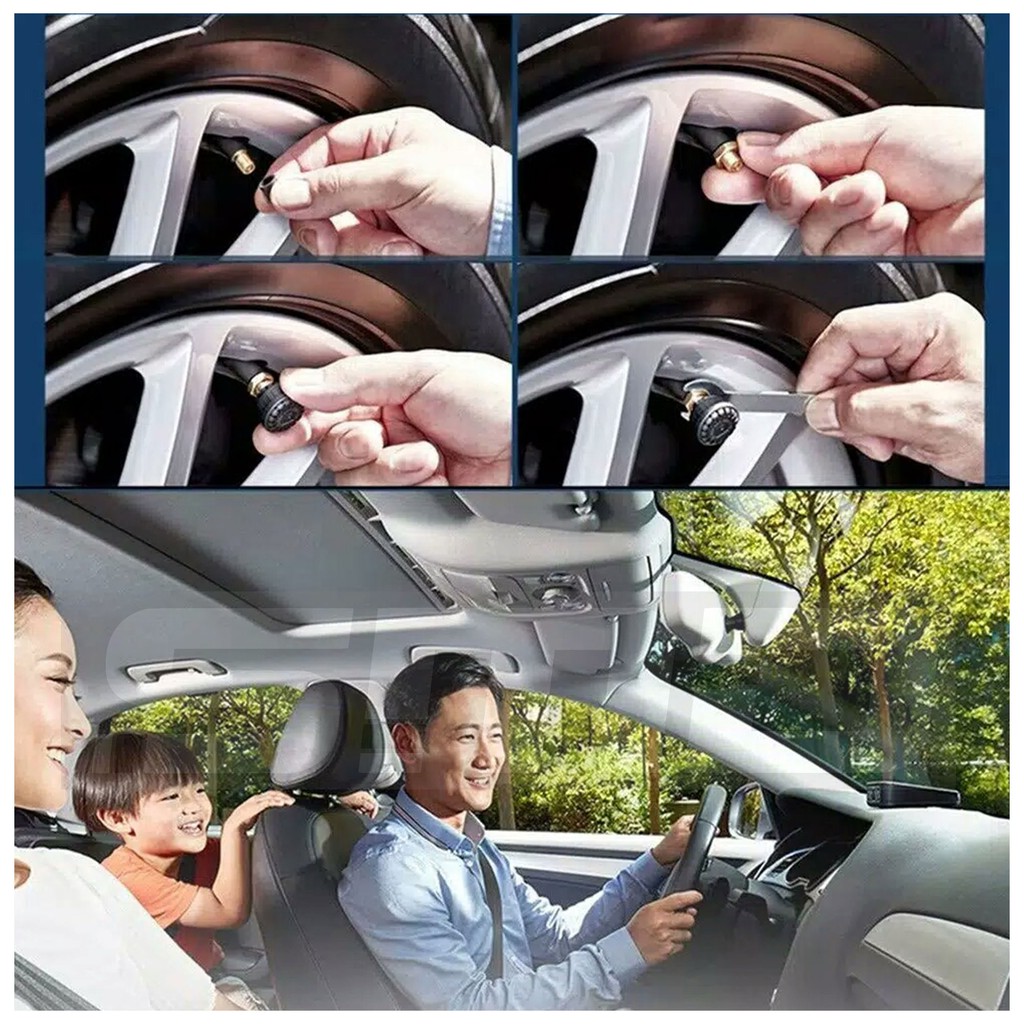 Jual TPMS Tire Pressure Monitor System Monitor Tekanan Ban dengan 4 ...