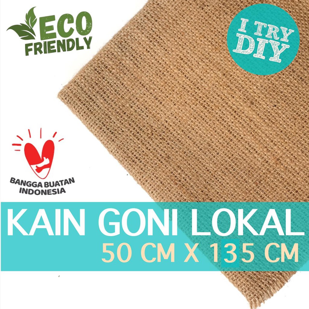 Jual Kain Goni Lokal 50 cm lebar 135 cm - Bahan Souvenir DIY - Hessian ...