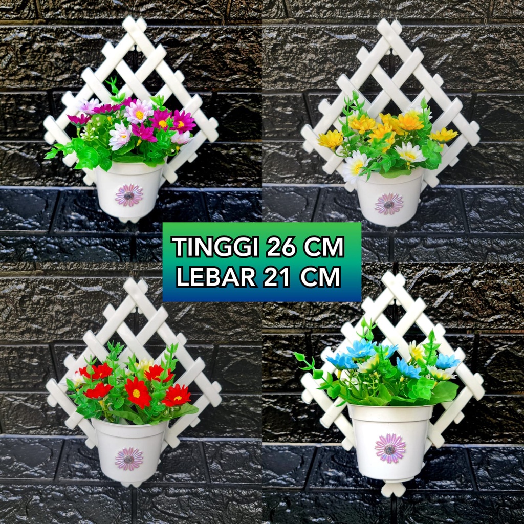 Jual Bunga Daisy Mini Artifisial Tanaman Pajangan Hias Pot Tempel ...