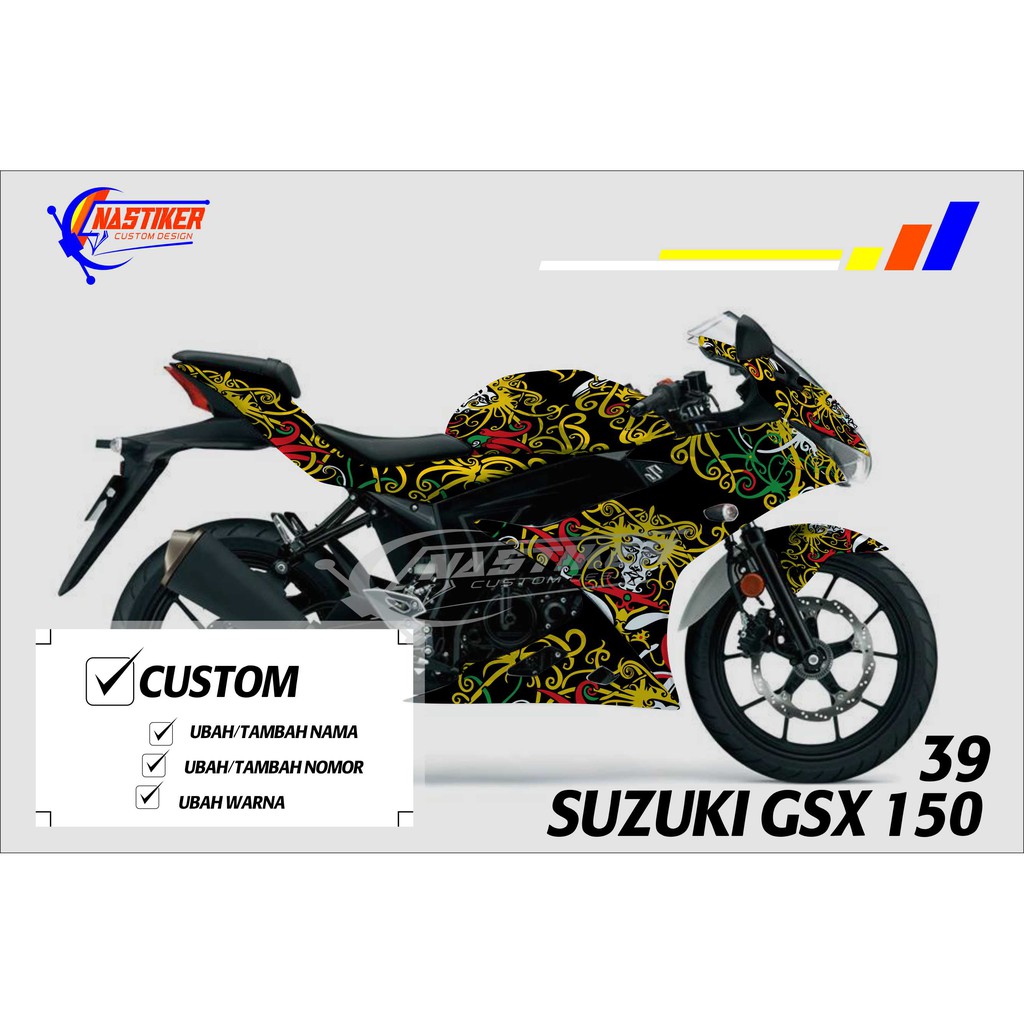Jual DECAL SUZUKI GSX 150 MOTIF BATIK DAYAK, ORNAMENT SUKU 39 | Shopee ...