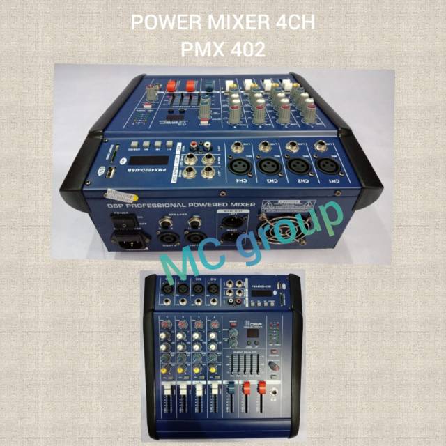 Jual POWER MIXER PMX- 402 D ( 4 CHANNEL ) | Shopee Indonesia